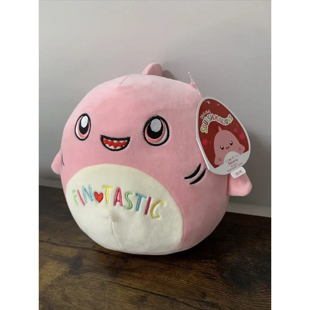 Kellytoy | Toys | Squishmallow 8 Selene Shark Fintastic Soft Pink ...